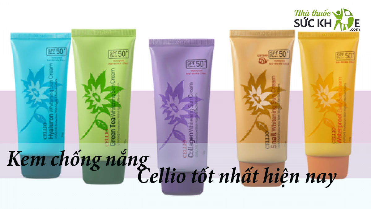 Review TOP 5 kem chống nắng Cellio tốt nhất giá bình dân