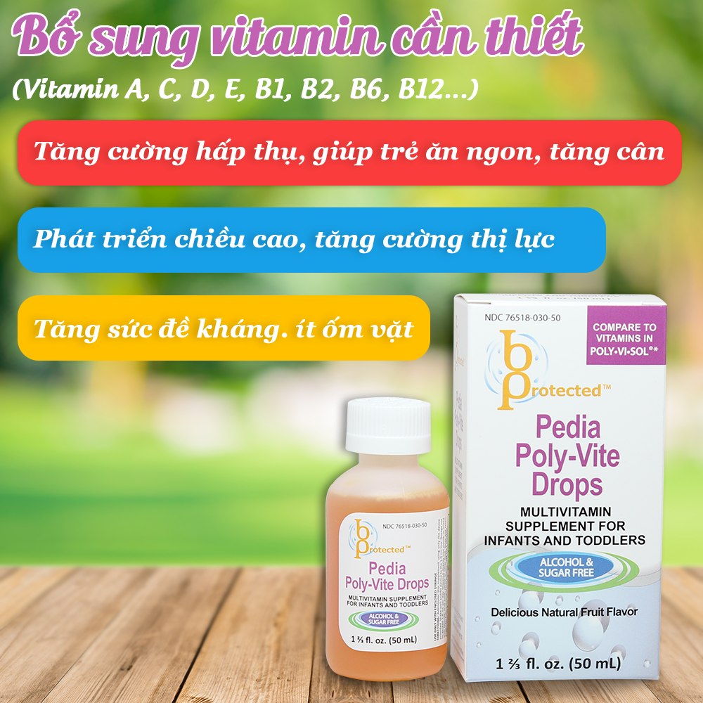 Pedia Poly Vite Drops - Vitamin Tổng Hợp Cho Trẻ Biếng Ăn