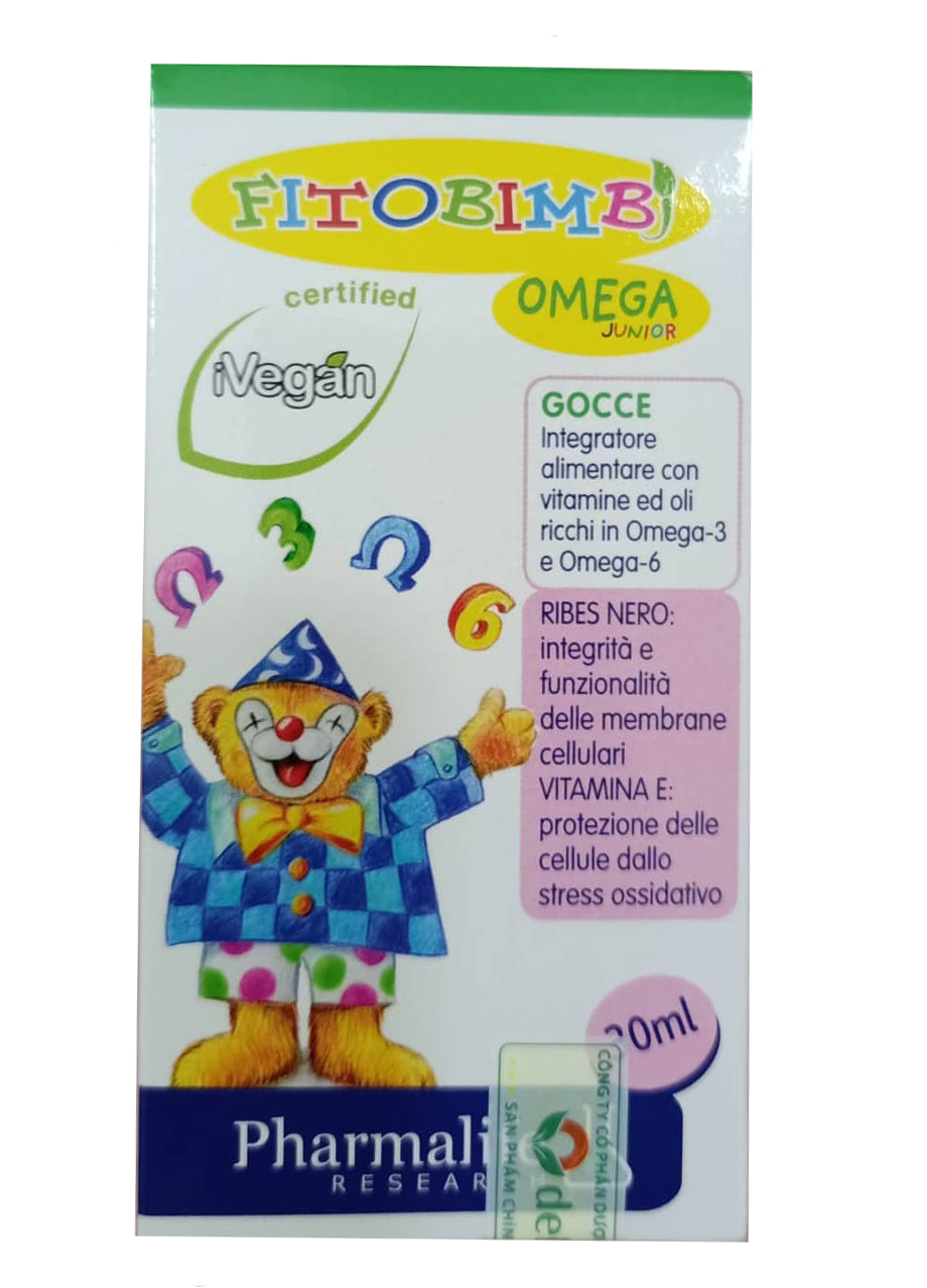 Fitobimbi Omega Junior siro bổ sung Omega 3 cho trẻ sơ sinh